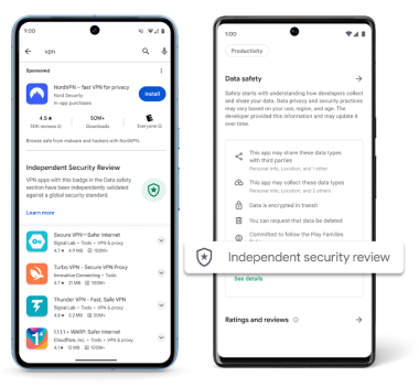 Google Launches Verification Badges for Security Tested VPN Apps